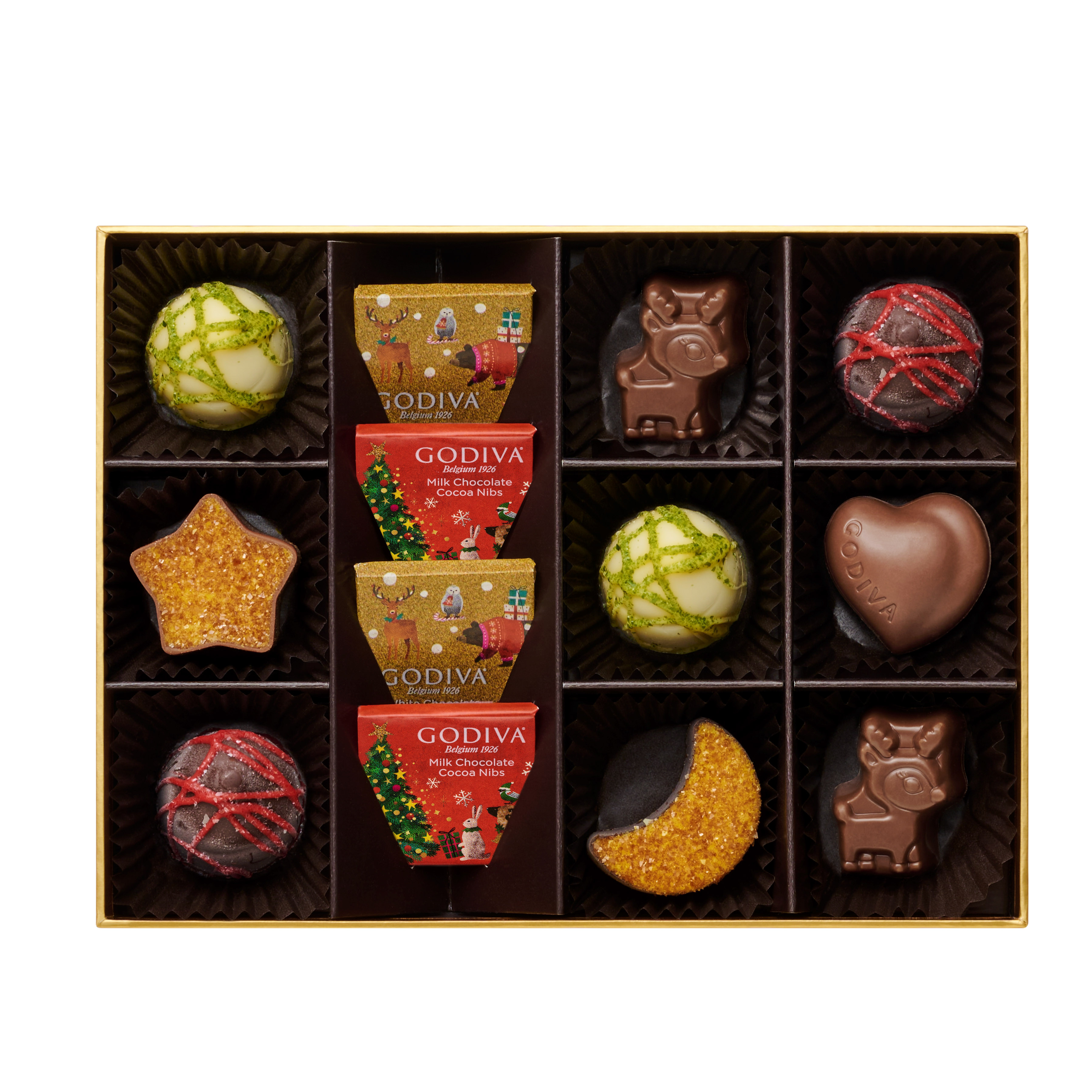 星降る森のクリスマス アソートメント 13粒入り | GODIVA（ゴディバ）のプレゼント・ギフト通販 | TANP（タンプ）